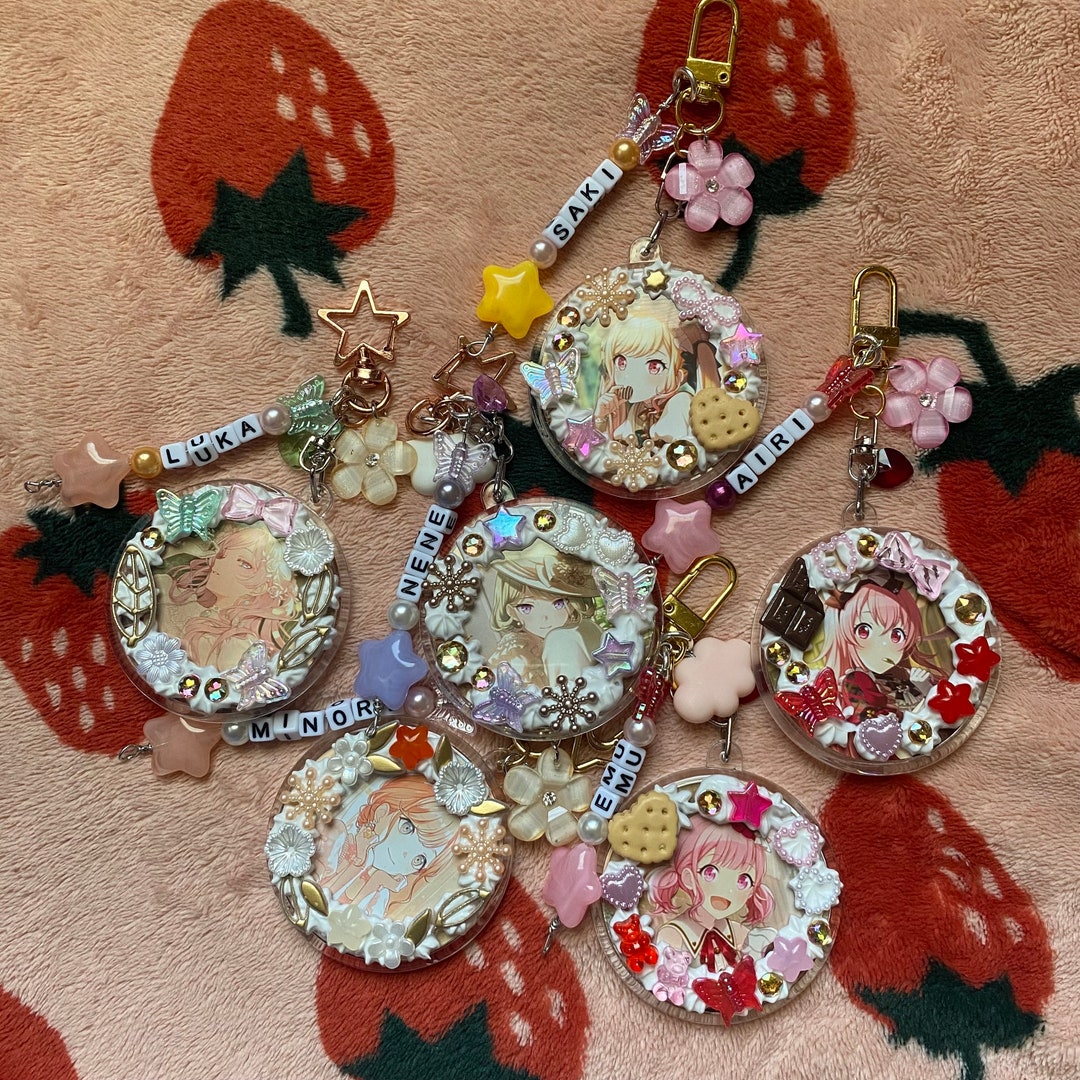 OOAK Handmade PJSK Decoden Keychains Project Sekai, Minori Hanasato ...
