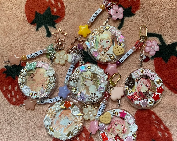 OOAK Handmade PJSK Decoden Keychains!! - Project Sekai, Minori Hanasato ...