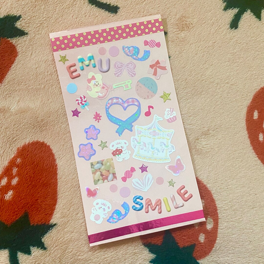 EMU OTORI Handmade Sticker Sheet Aesthetic, Deco Stickers, Stationery ...