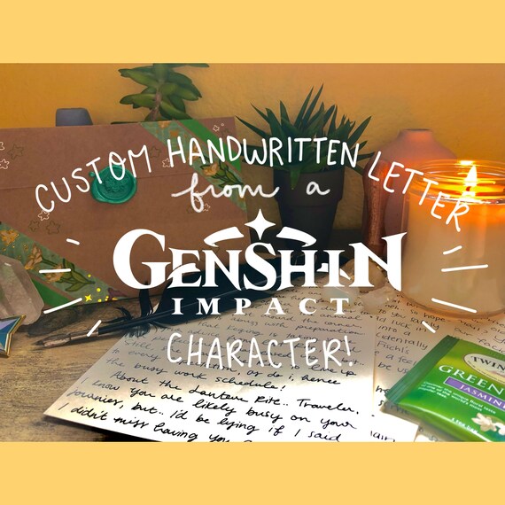 CUSTOM Handwritten Letter From a Genshin Impact Character - Etsy