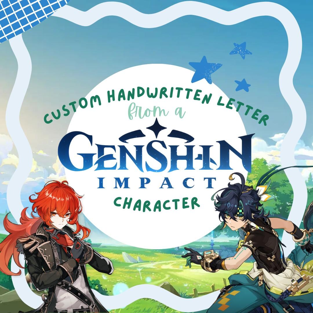 CUSTOM Handwritten Letter From a Genshin Impact Character! - Etsy