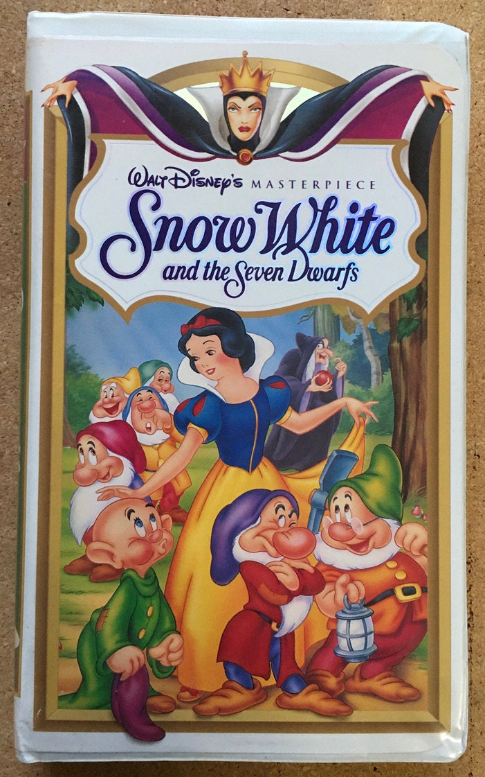 Walt Disney Snow White and the Seven Dwarfs Rare 1994 Masterpiece VHS ...