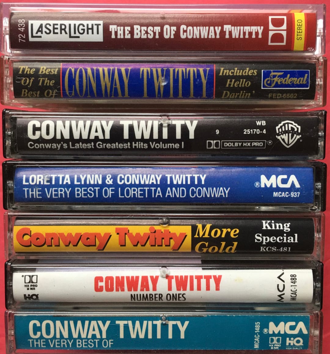 7 Conway Twitty Country Cassettes in Excellent Condition Loretta Lynn ...