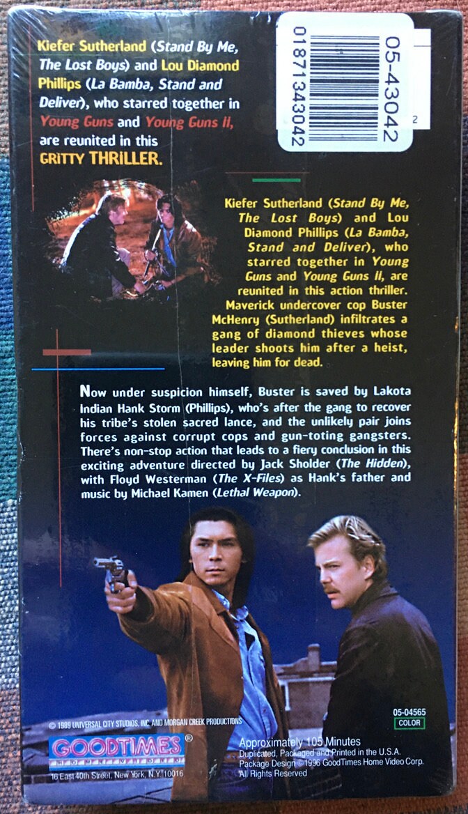 Renegades Kiefer Sutherland Lou Diamond Phillips New Factory Sealed ...