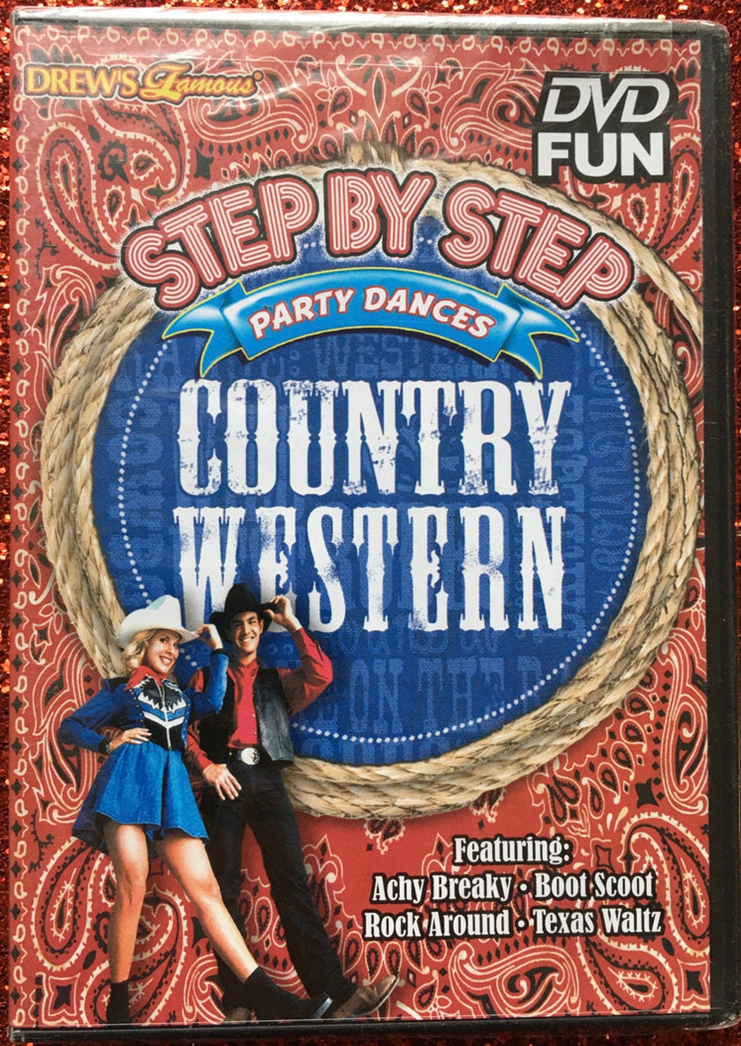 Country Western Step by Step Party Dances Sealed DVD Drew's Famous ...