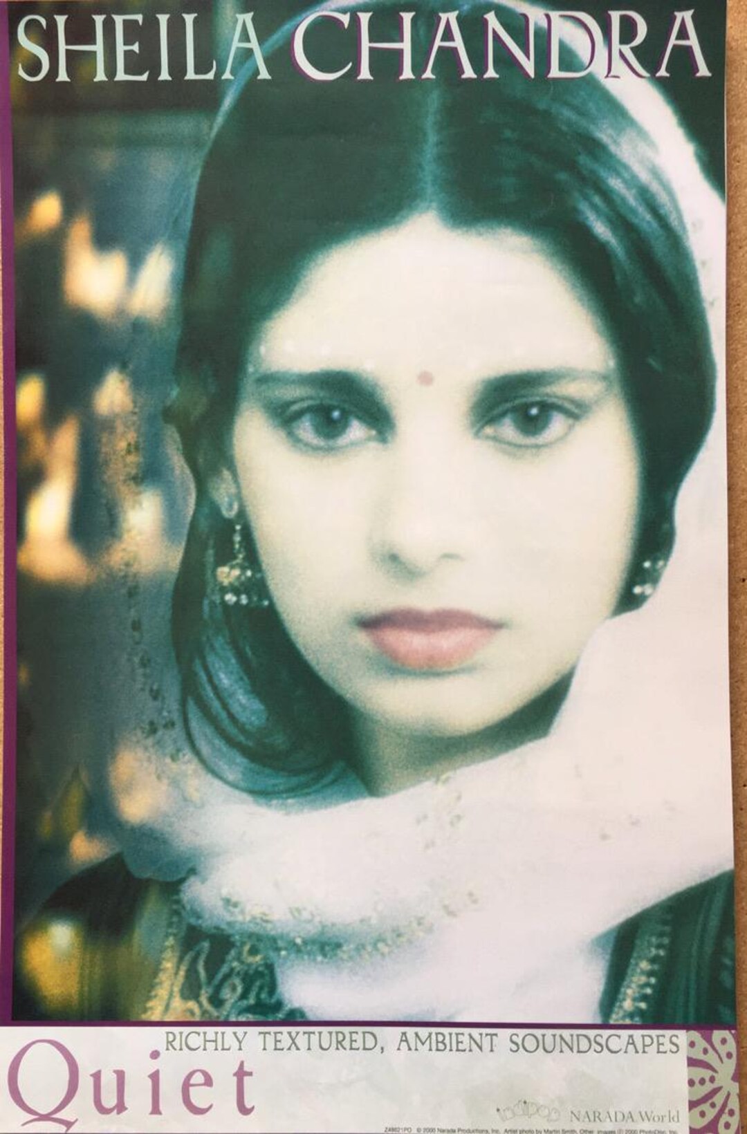 Sheila Chandra Quiet Very Rare 2000 Narada World Promo Poster - Etsy