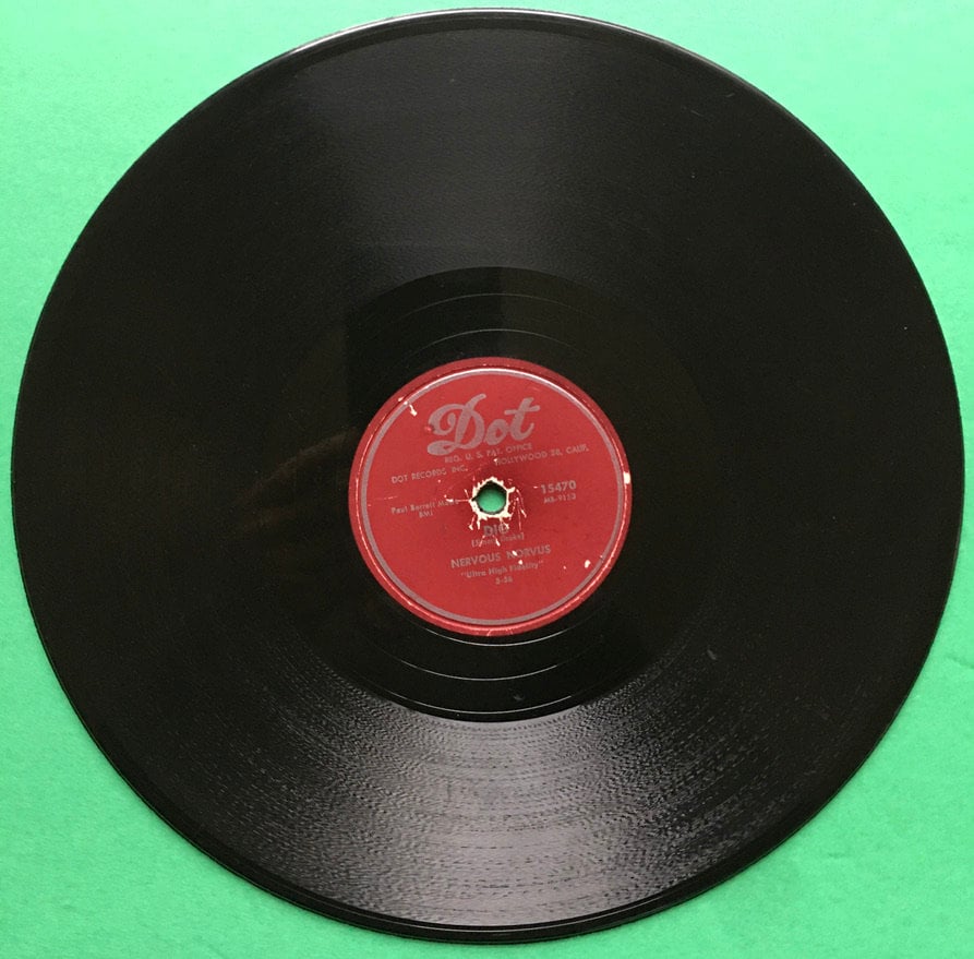 Nervous Norvus Transfusion and Dig 10 78 RPM Original 1956 Dot Records 15470 - Etsy