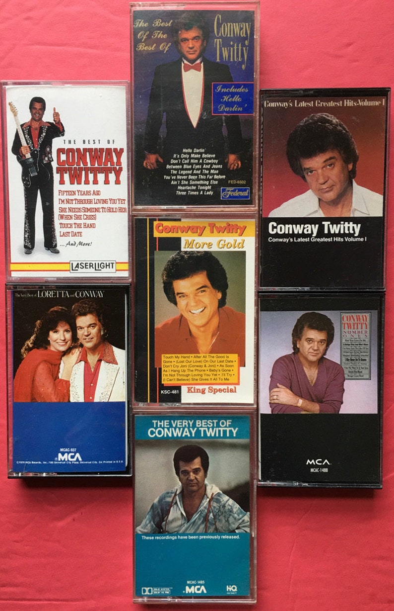 7 Conway Twitty Country Cassettes in Excellent Condition Loretta Lynn ...