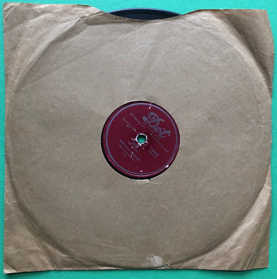 Nervous Norvus Transfusion and Dig 10 78 RPM Original 1956 Dot Records 15470 - Etsy