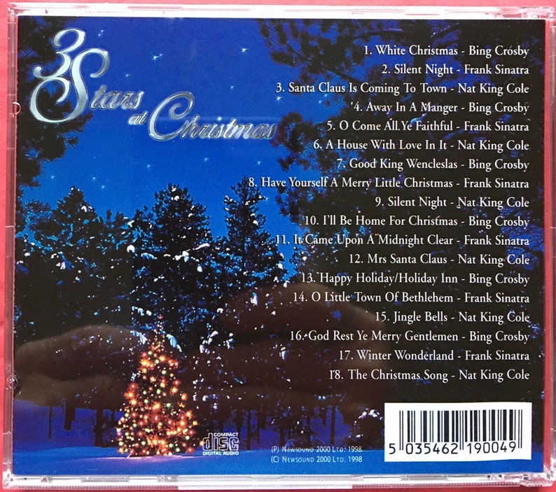 Bing Crosby Frank Sinatra Nat King Cole 3 Stars at Christmas CD Like ...