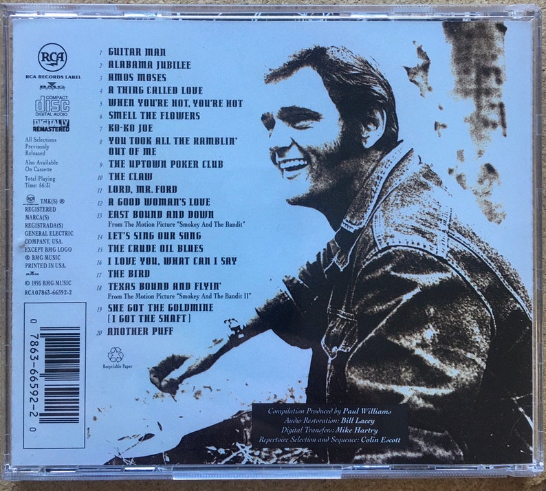 Jerry Reed the Essential Jerry Reed CD Like New 20 Track Country CD - Etsy