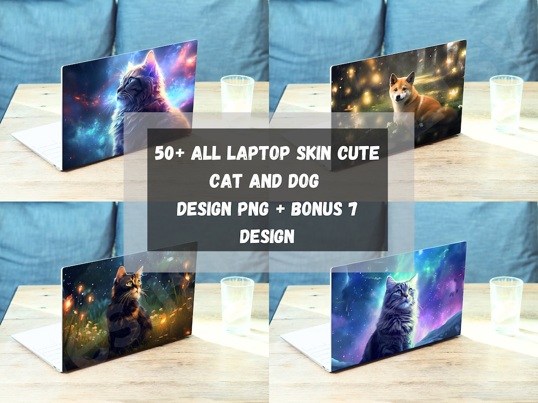 50+ All Laptop MacBook Skins Cute Cat and Dog Universe, Cosmic, Dark ...
