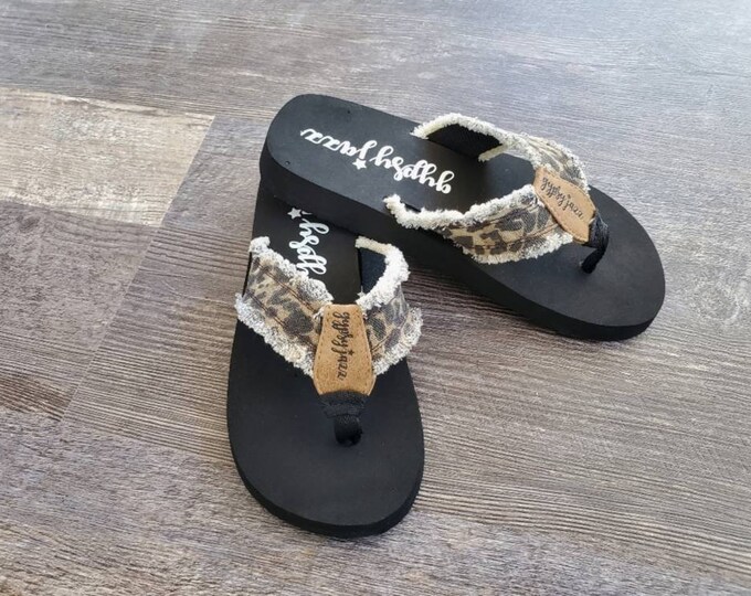 Leopard Gypsy Jazz Flip-flops - Etsy