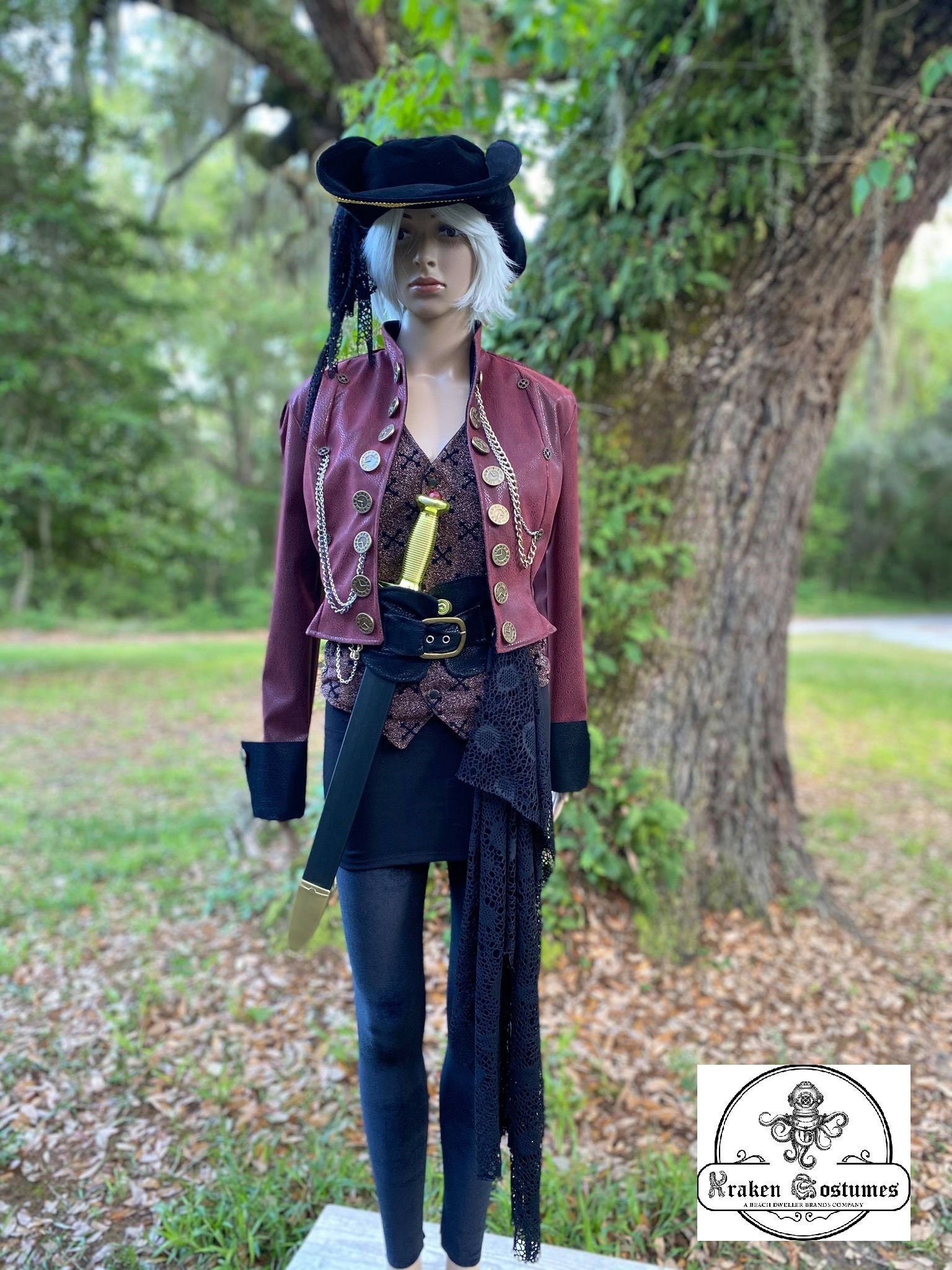 Captain Hook Costume Custom Sizes Available Adult Neverland - Etsy