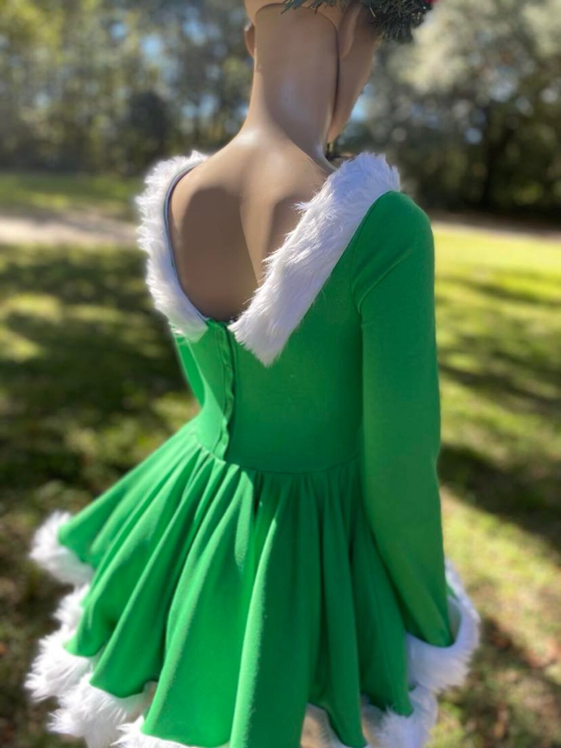 Grinch Christmas Dress, Cosplay, Party Costume, Holiday Outfit, Women ...