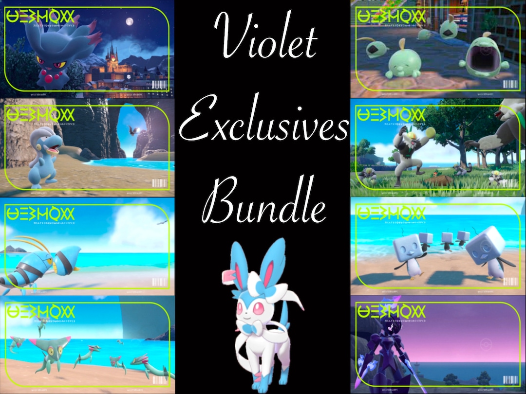 Pokemon Scarlet and Violet Violet Exclusives Bundle - Etsy