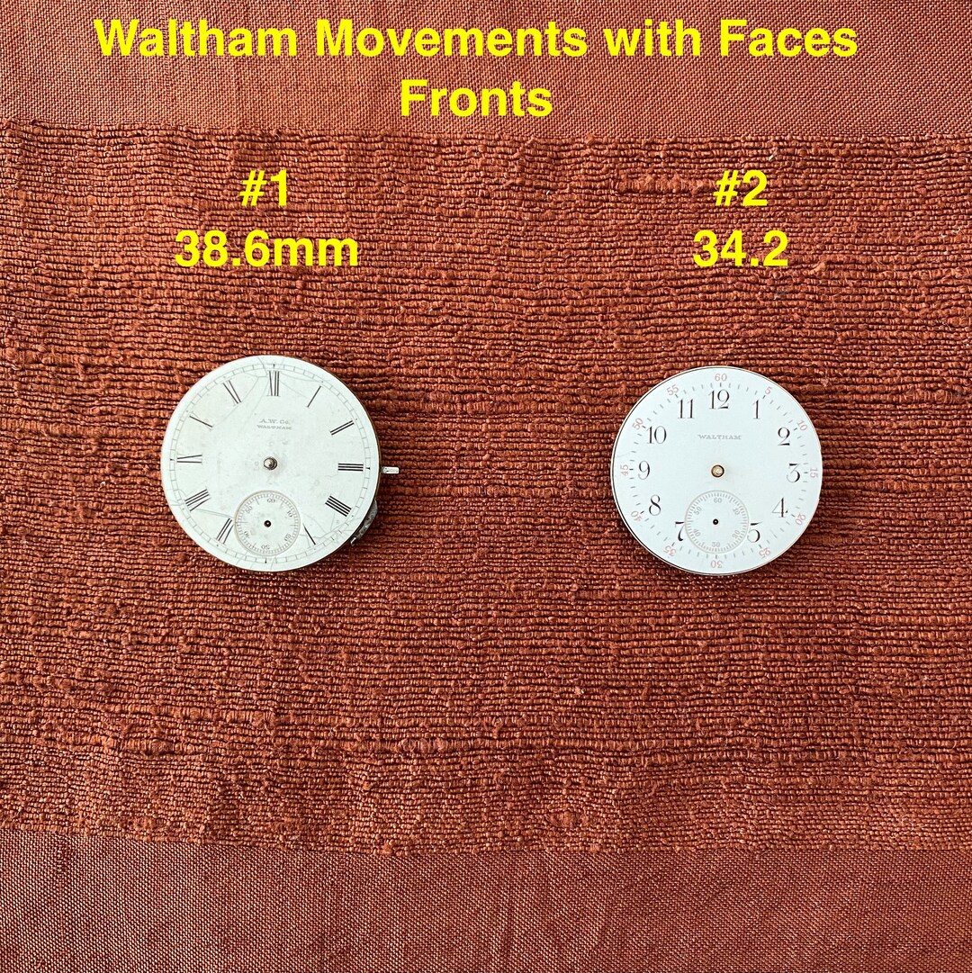 Vintage Waltham Movements With Faces, Sold as Is, Various Prices&sizes ...