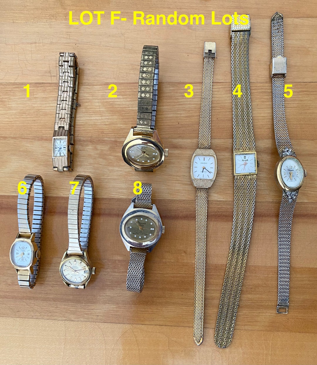 Women's Watches- Vintage, Random Lots, or per Piece, Cardinal, Timex ...