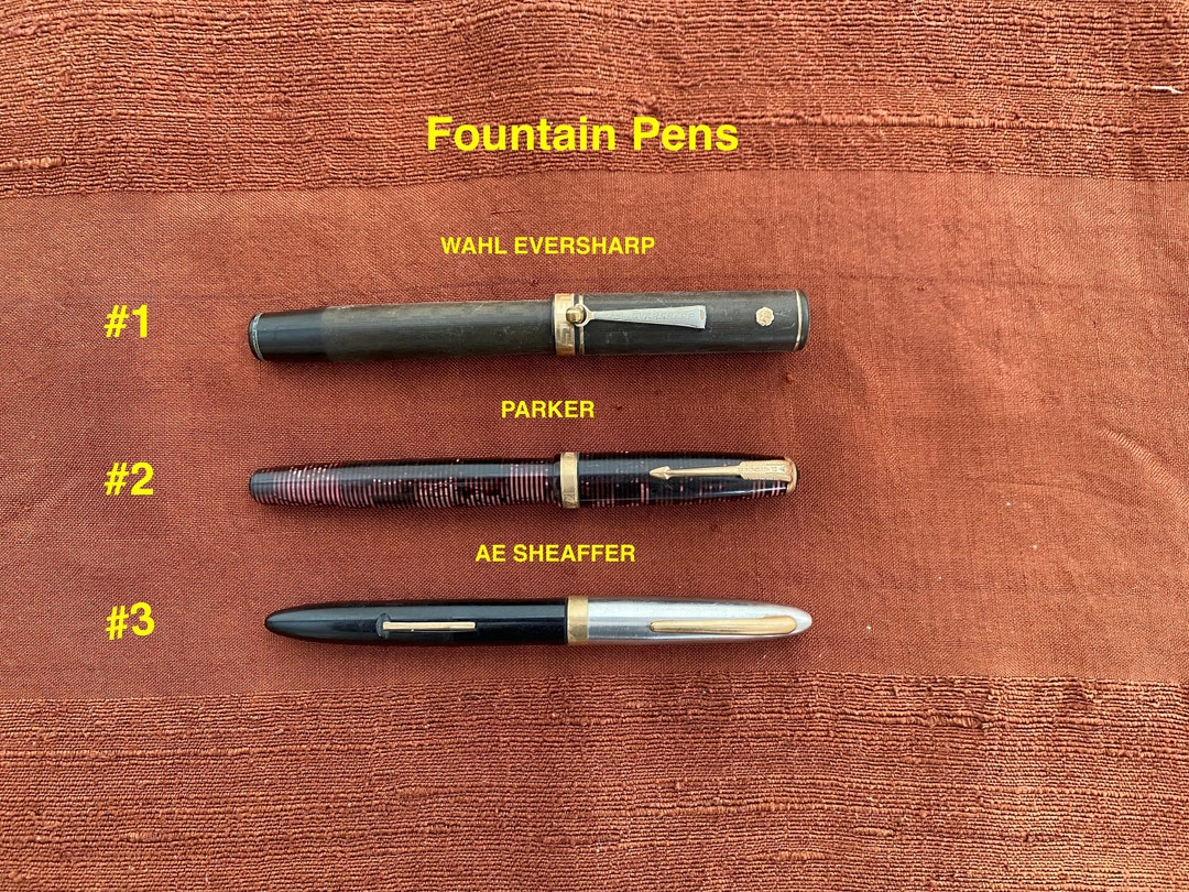 Vintage Fountain Pens, Wahl Eversharp, Parker, AE Sheaffer, Authentic Writing Instruments of a ...