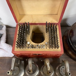 Vintage Clock Makers Staking Tool Set and Various Pieces for ...