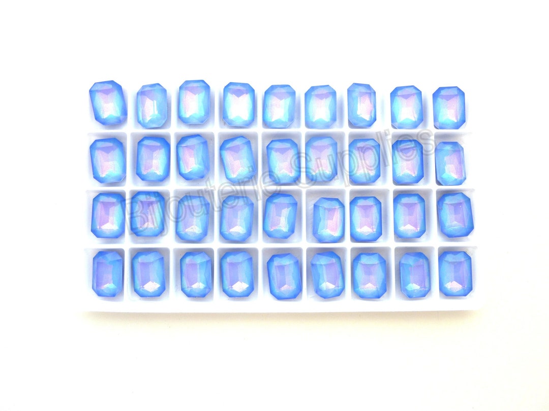 Light Sapphire Frost Octagon Loose Crystals, 4610 14x10mm Fancy ...