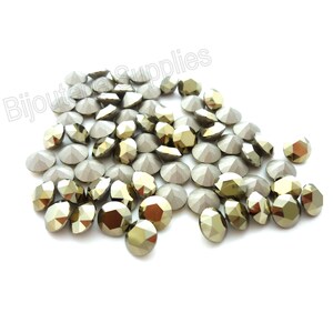 Preciosa Maxima ROYAL Crystal Starlight Gold, Loose Crystals, 8mm 39ss ...