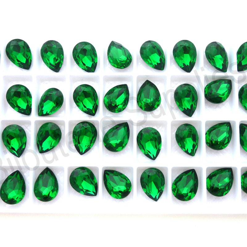 Green Teardrop - Etsy