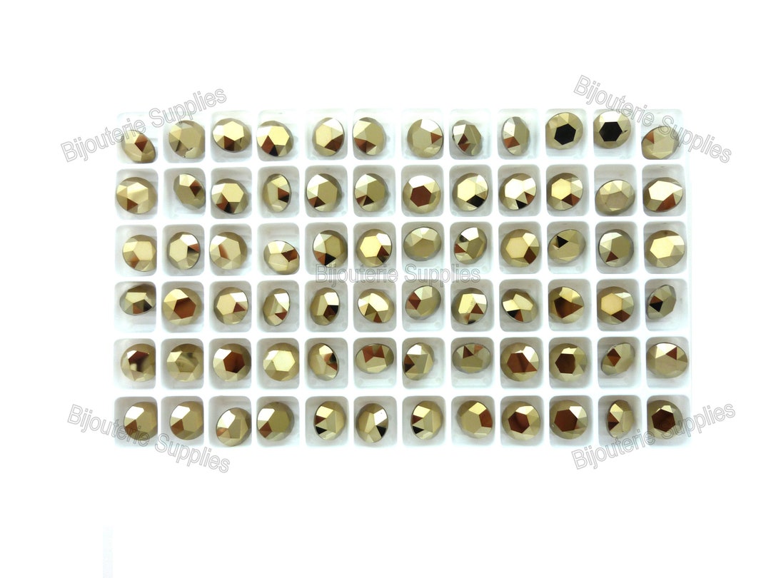 Preciosa Maxima ROYAL Crystal Starlight Gold, Loose Crystals, 8mm 39ss ...