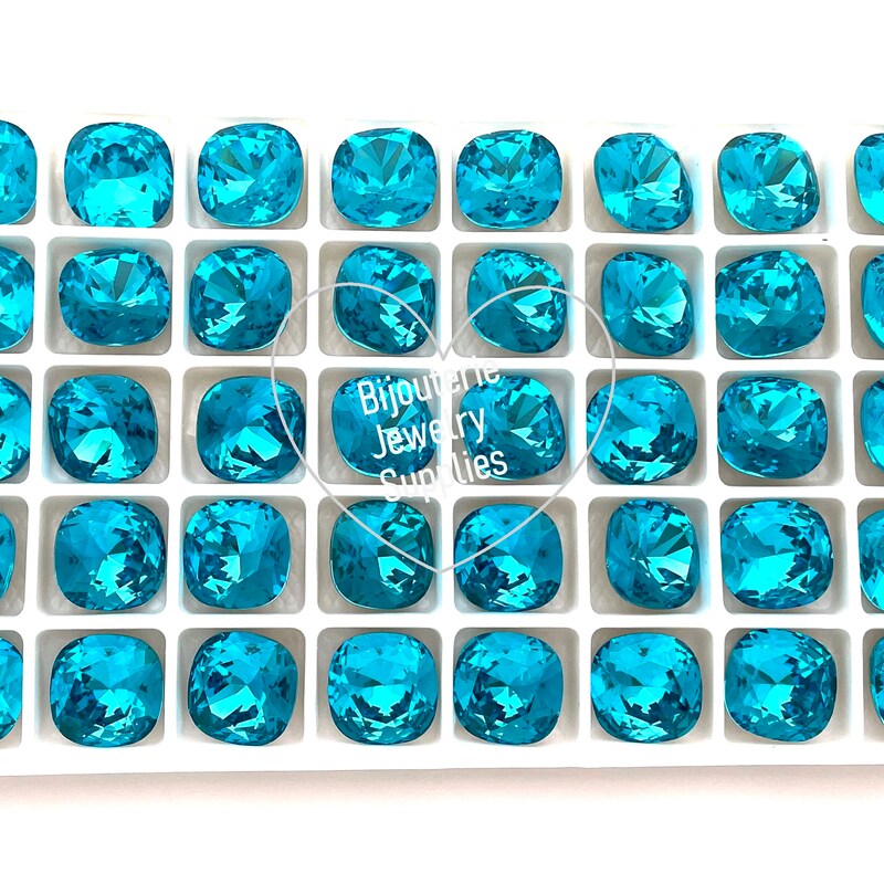 Fancy Cut Teal Blue Gems - Etsy