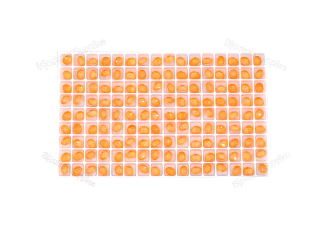 Aurora Orange Lacquer Neon Delite Loose Lacquered Back Crystals, 1088 ...