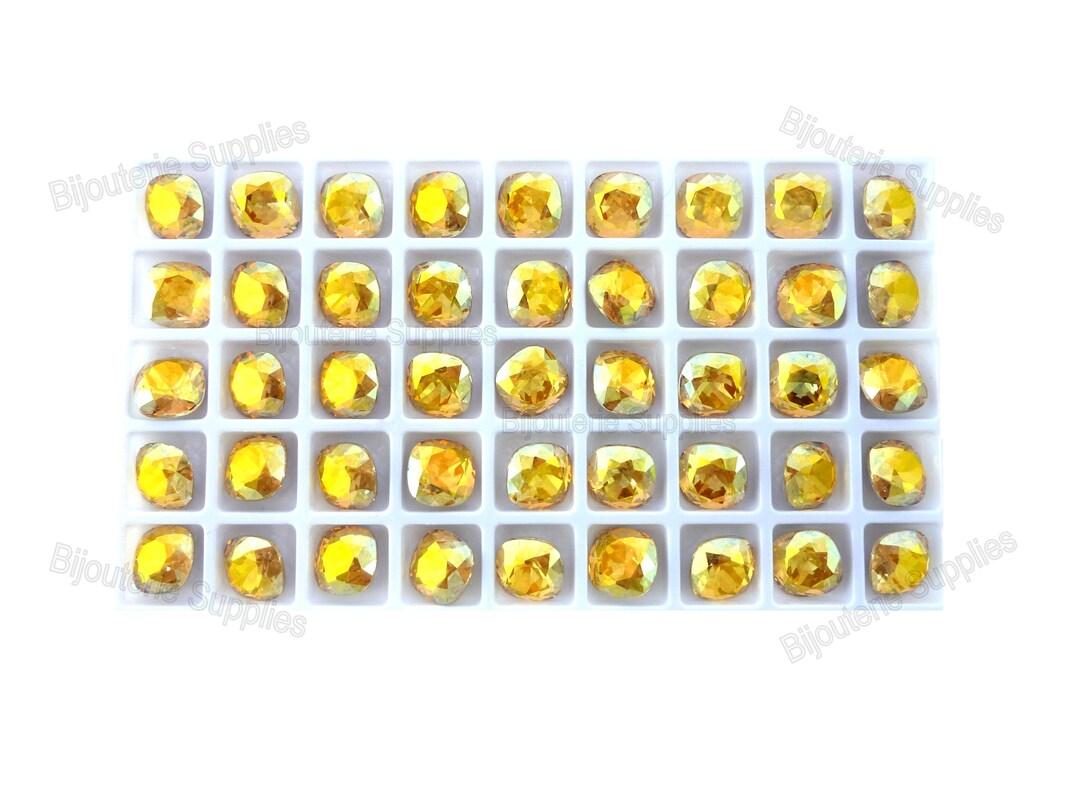 Aurora Crystal Metallic Sunshine Loose Crystals, 4470 10mm Fancy ...