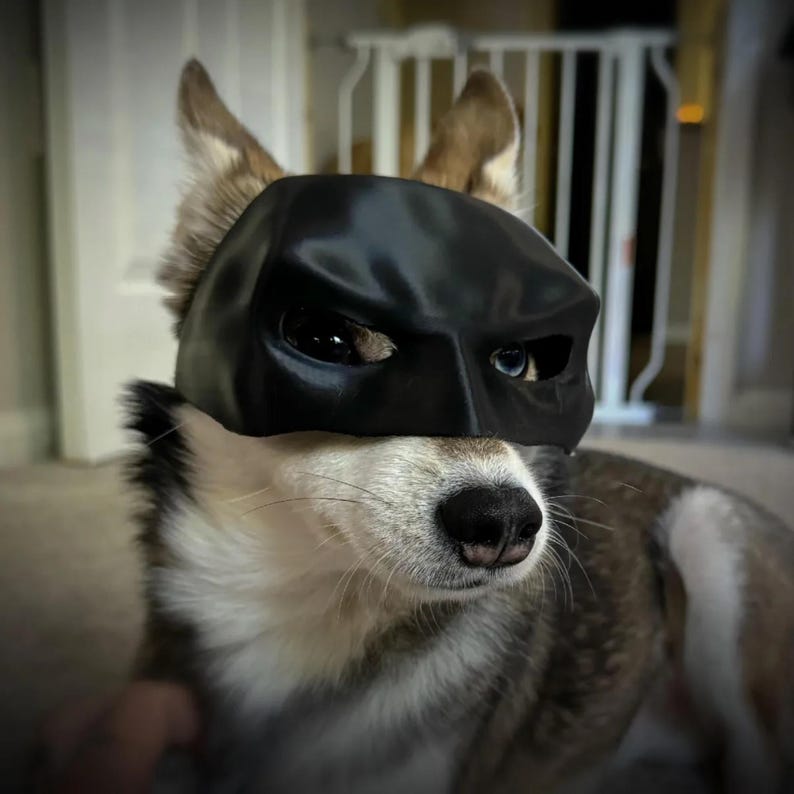 Cat/dog Batman Mask 3D Print Model Original Formats STL Files Instant ...
