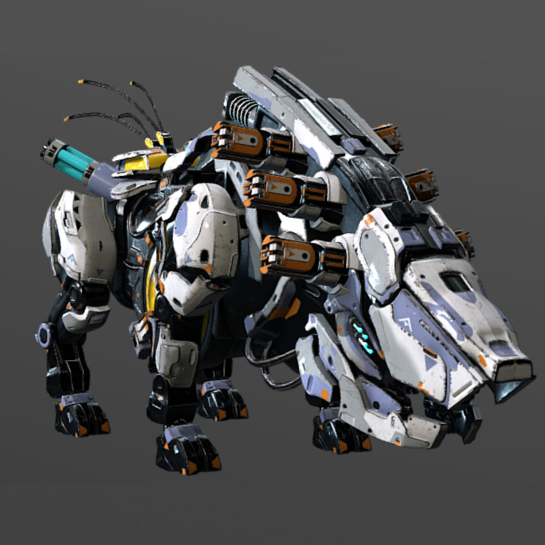 Rare Behemoth Horizon Zero Dawn 3D Model Blend Original Format USDZ ...