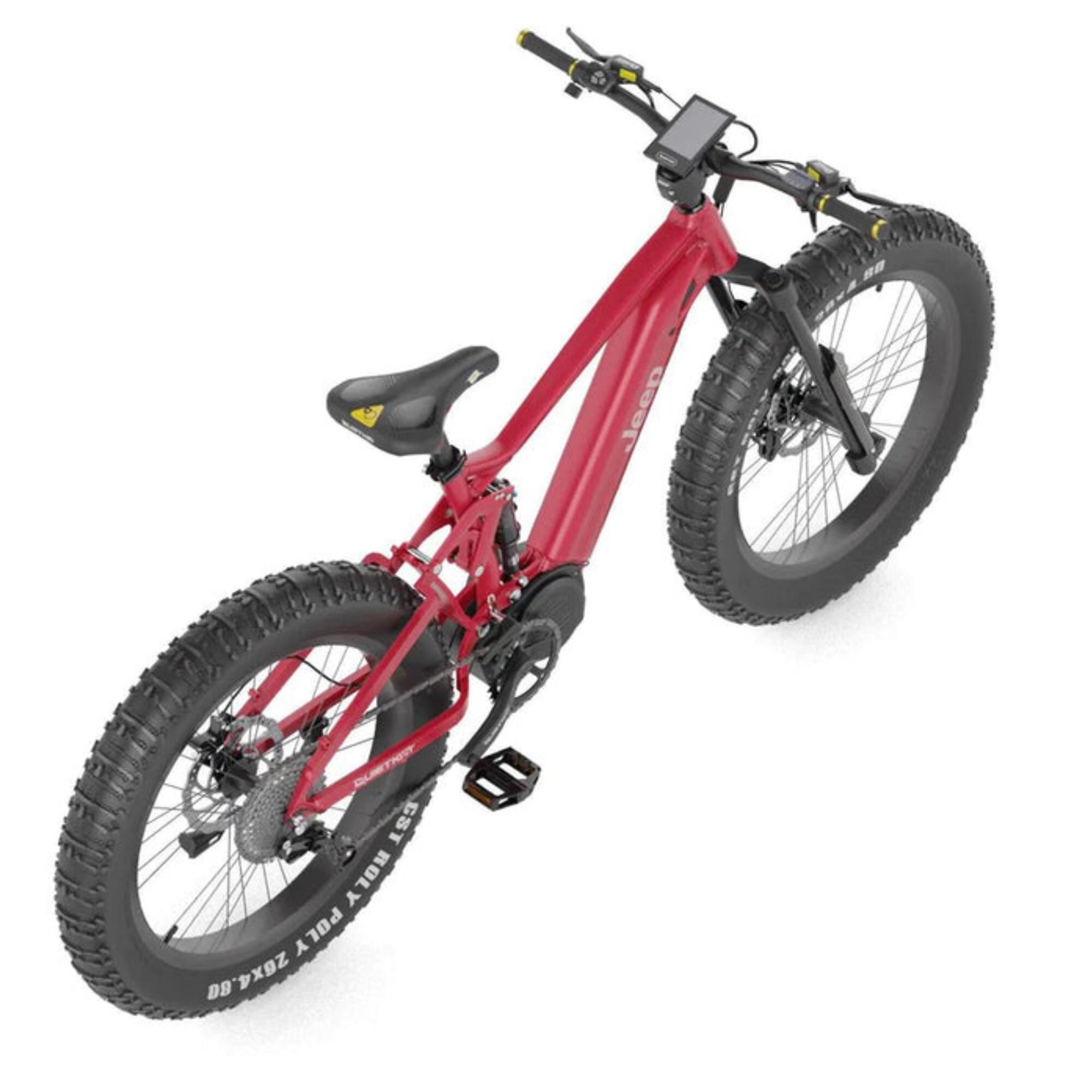 New Jeep E-bike in Red 3D Model Fat Tire Mountain Bike 3D Model Stl ...