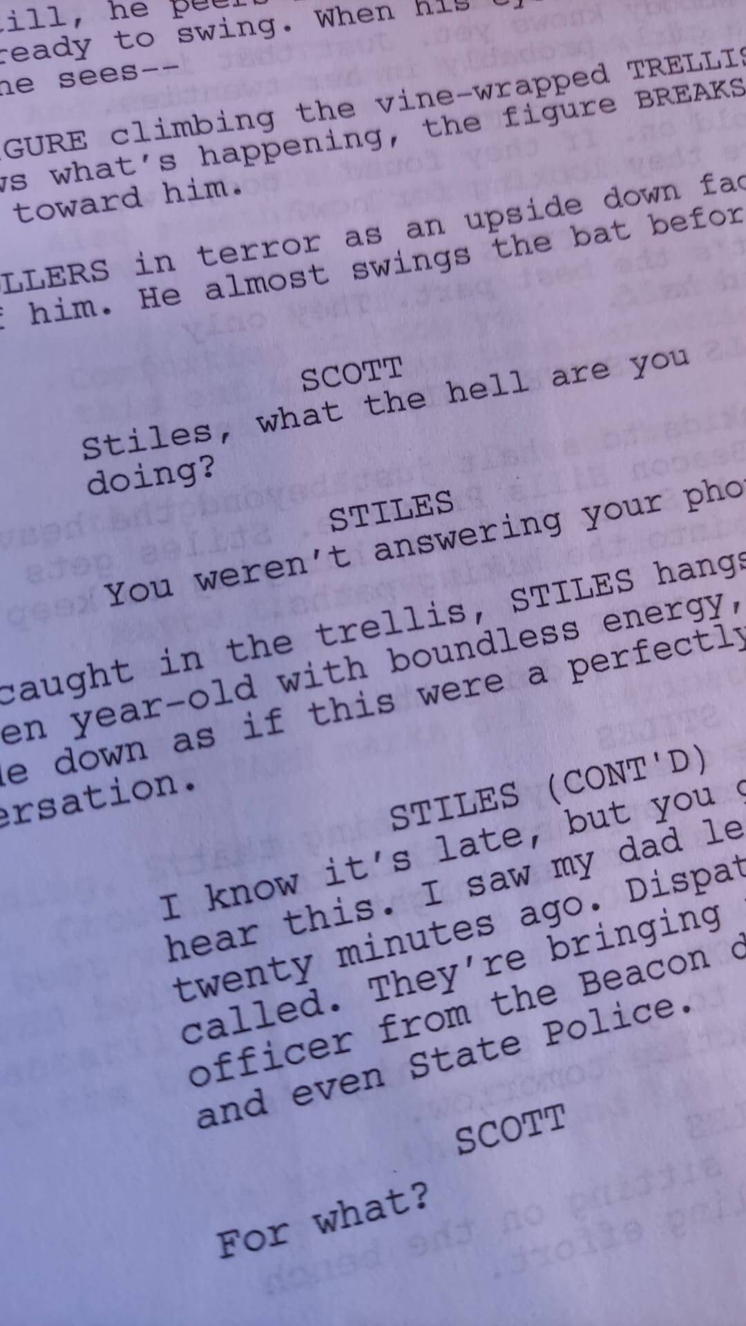 TEEN WOLF TV script autograph scott McCall Lydia martin | Etsy