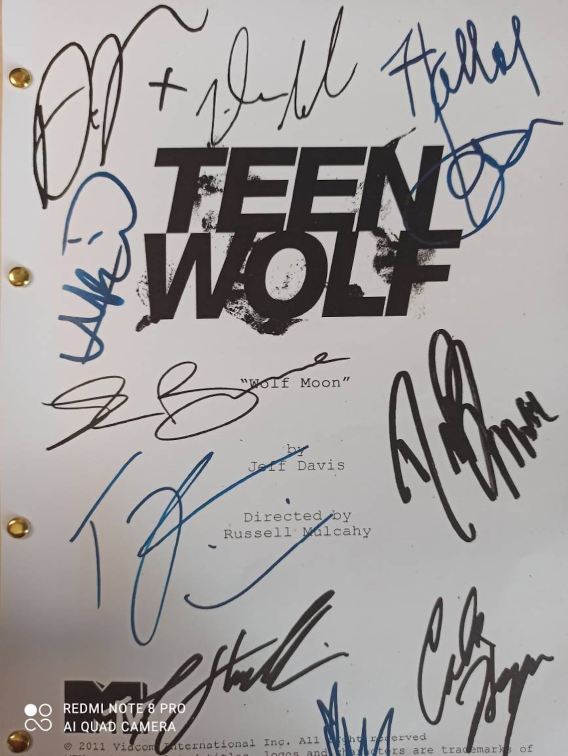 TEEN WOLF TV Script Autograph, Scott Mccall, Lydia Martin, Stiles ...
