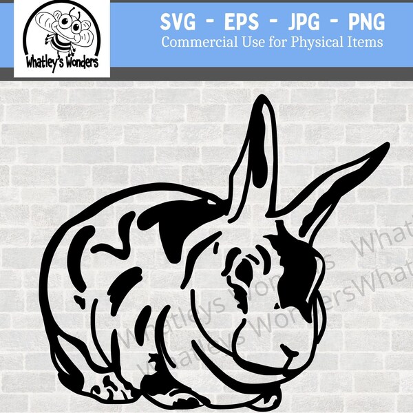 Realistic Bunny Svg - Etsy