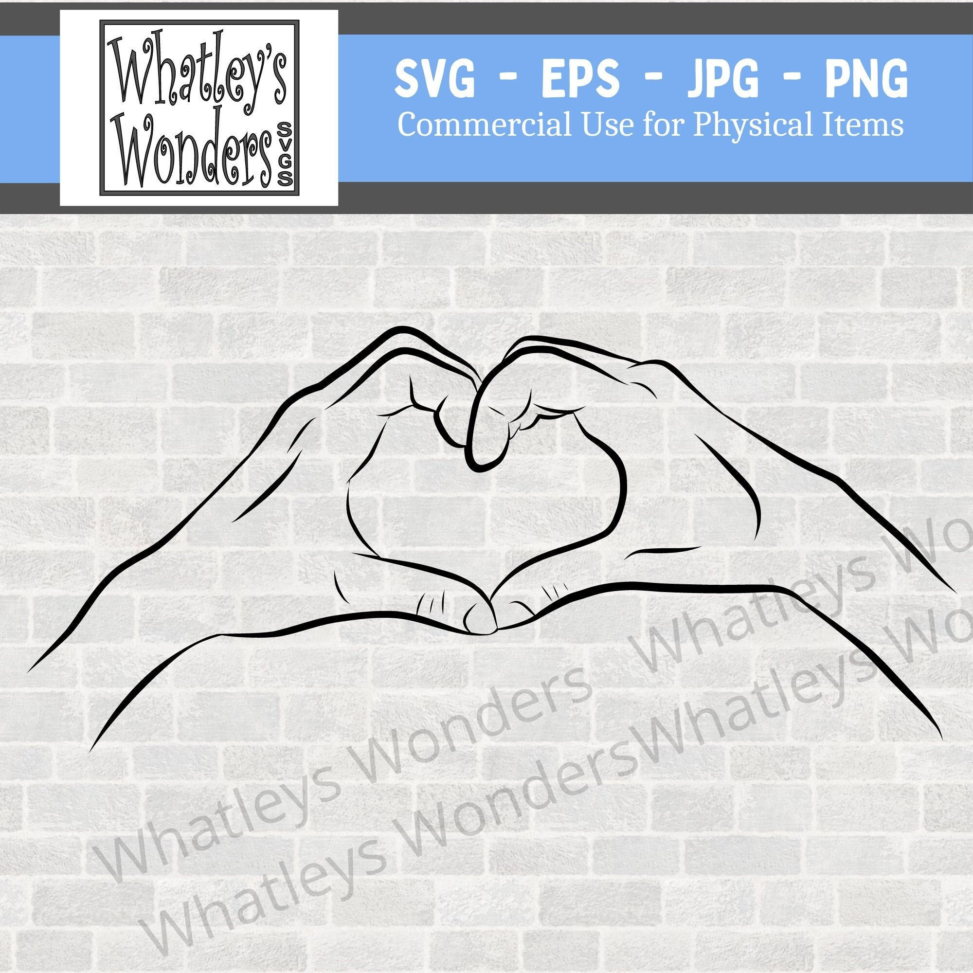 Heart Hands SVG Sign Language Love JPG Valentines Day PNG Love Cut File ...