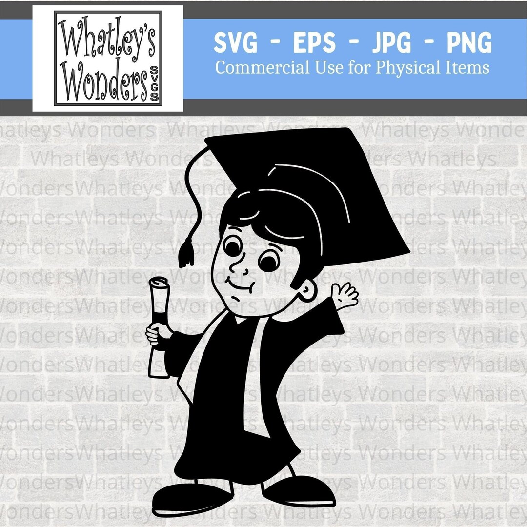 Kindergarten Graduation Boy SVG Graduation File K - Etsy