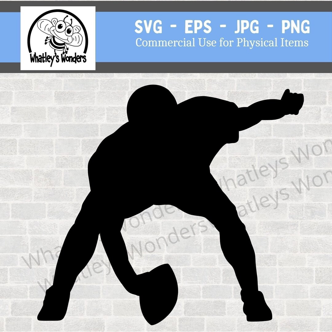 Football SVG Center JPG Game Cut File Tshirt File - Etsy