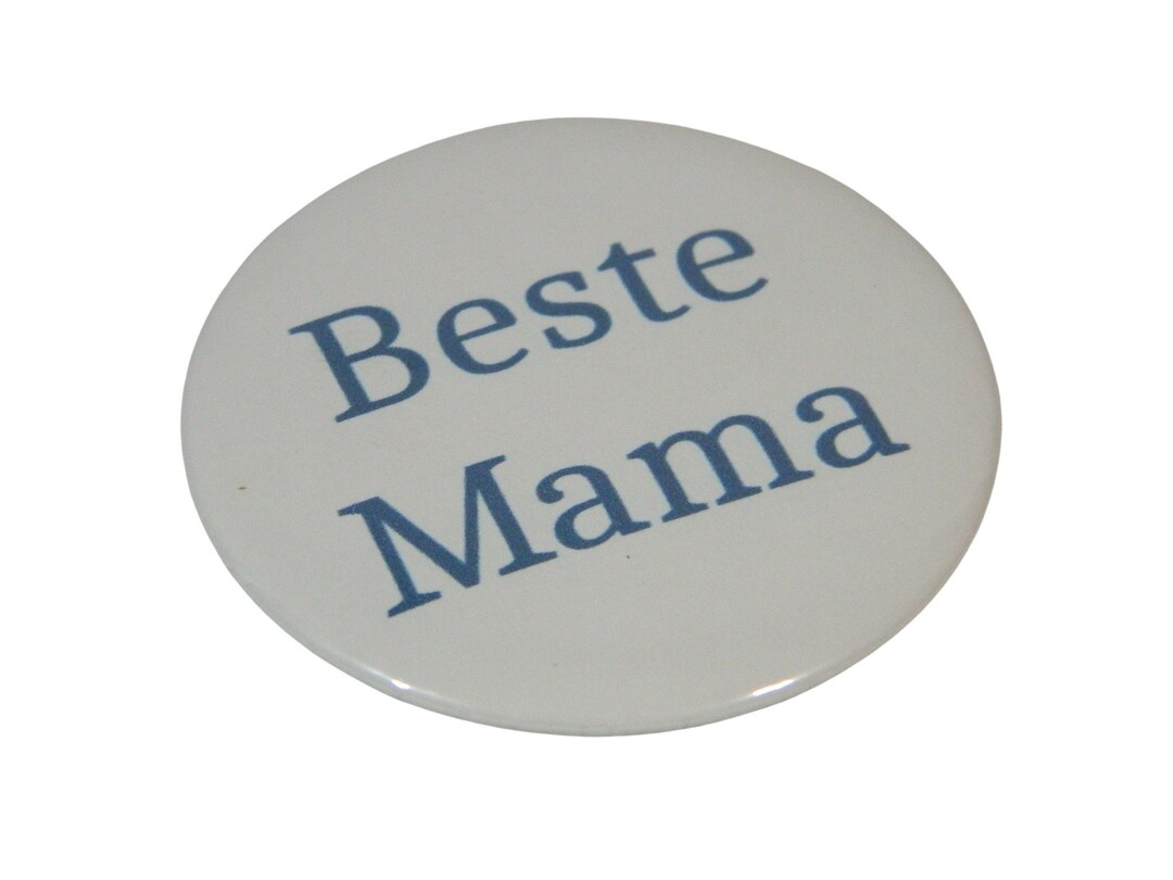 Best Mama Button Blue Son Mother Pin Brooch Pin - Etsy