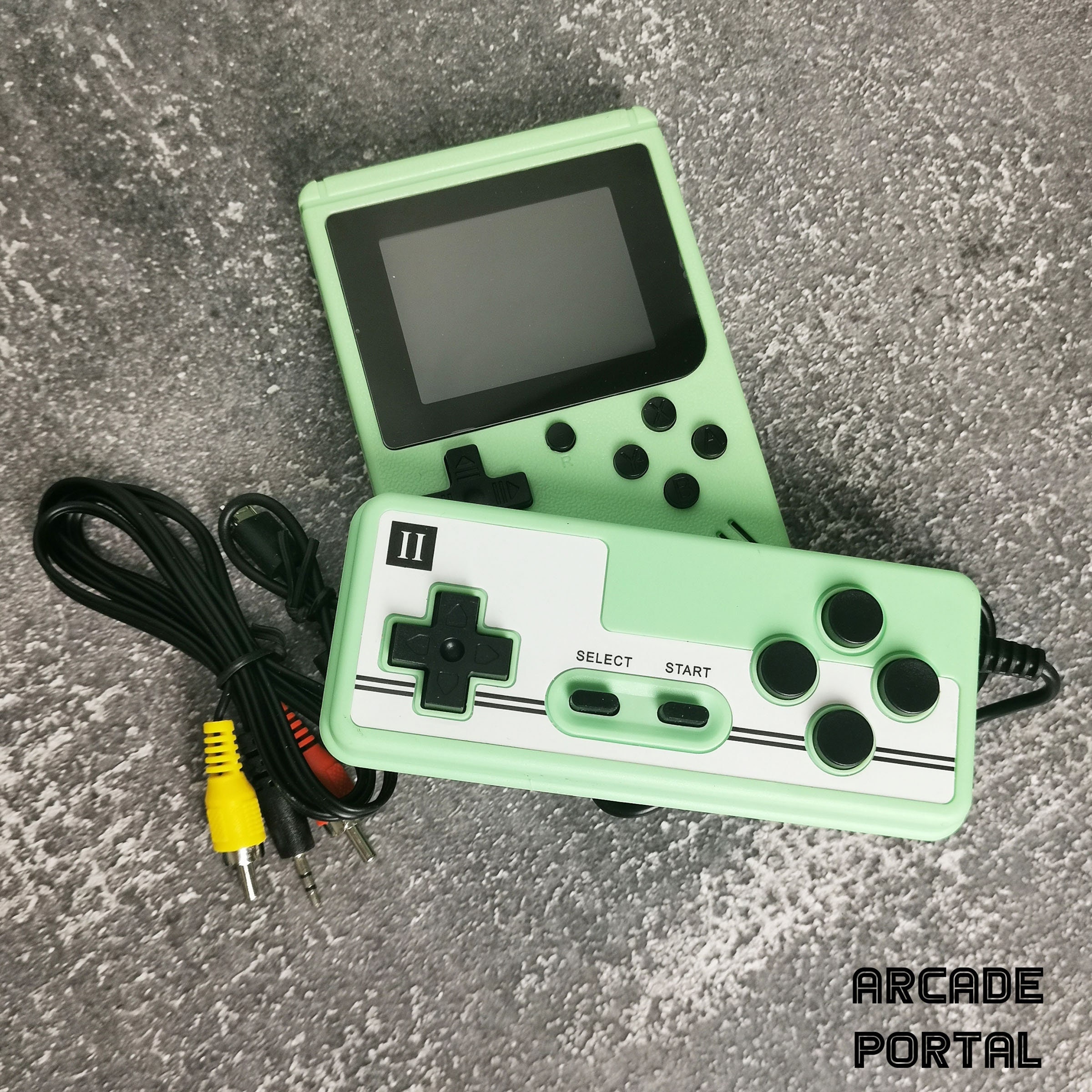 Handheld Game Consoles Green Portable Retro Video Game Console Single Multiplayer Connected to TV Gift for Family Kids Friends Him Etsy