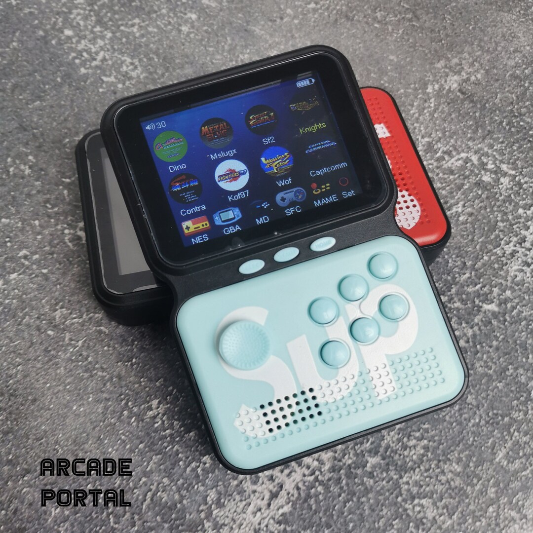 Green Sup M3 Gamebox Console, Handheld Retro Arcade Game Console for ...