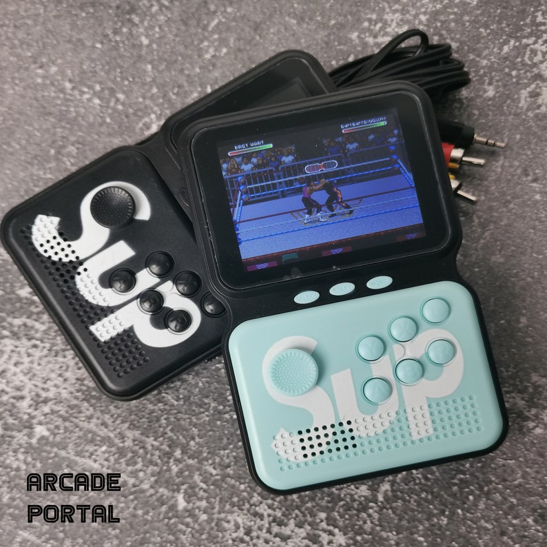 Green Sup M3 Gamebox Console, Handheld Retro Arcade Game Console for ...