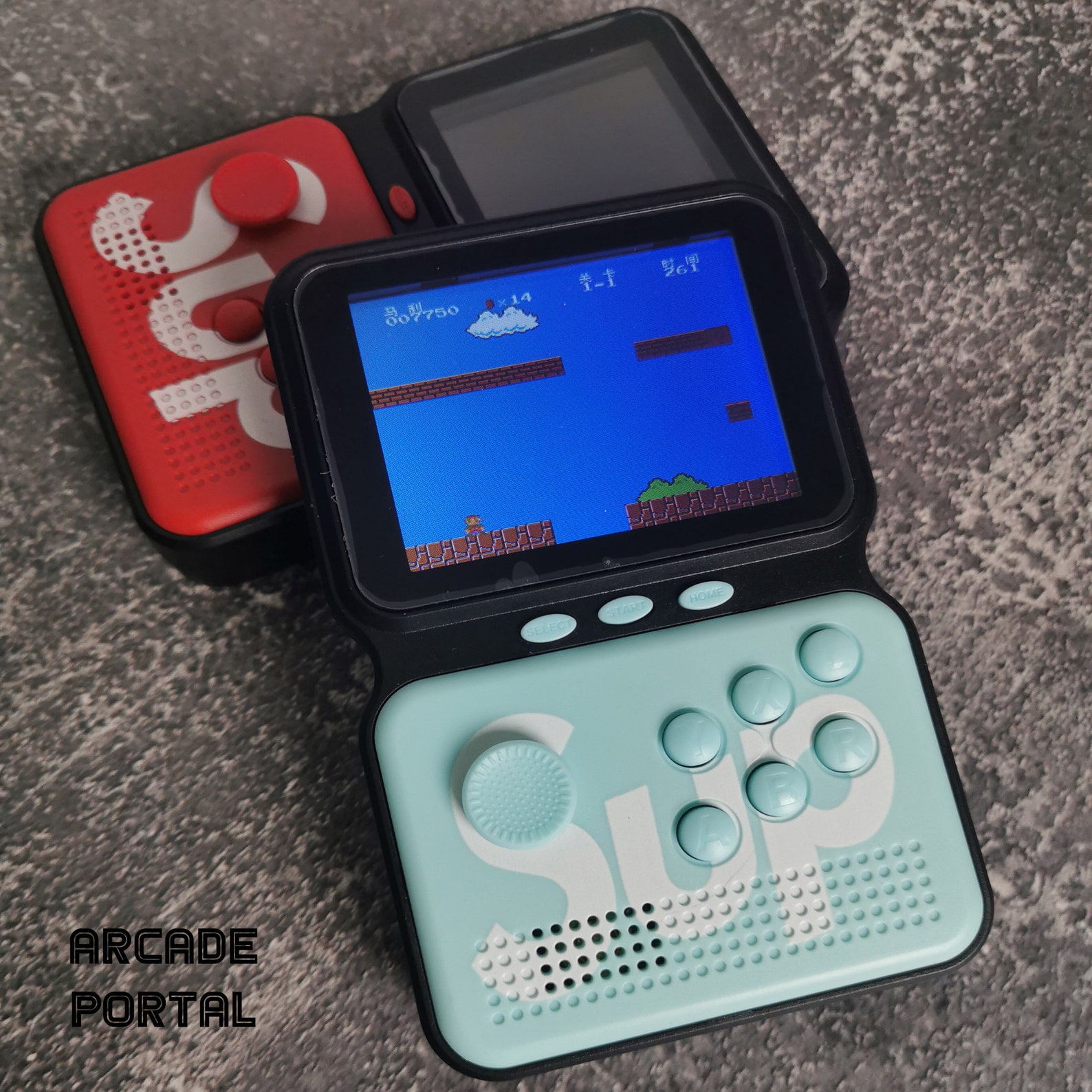 Green Sup M3 Gamebox Console, Handheld Retro Arcade Game Console for ...