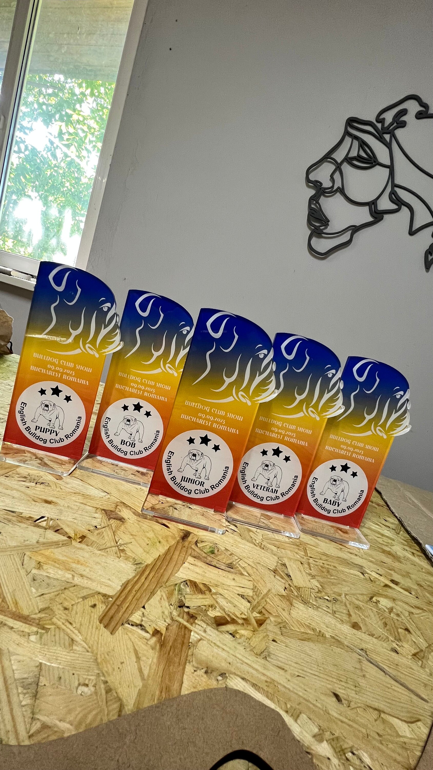 Custom Trophy Kennel Club Logo Wooden Metal Acrylic Art Gift Decor ...