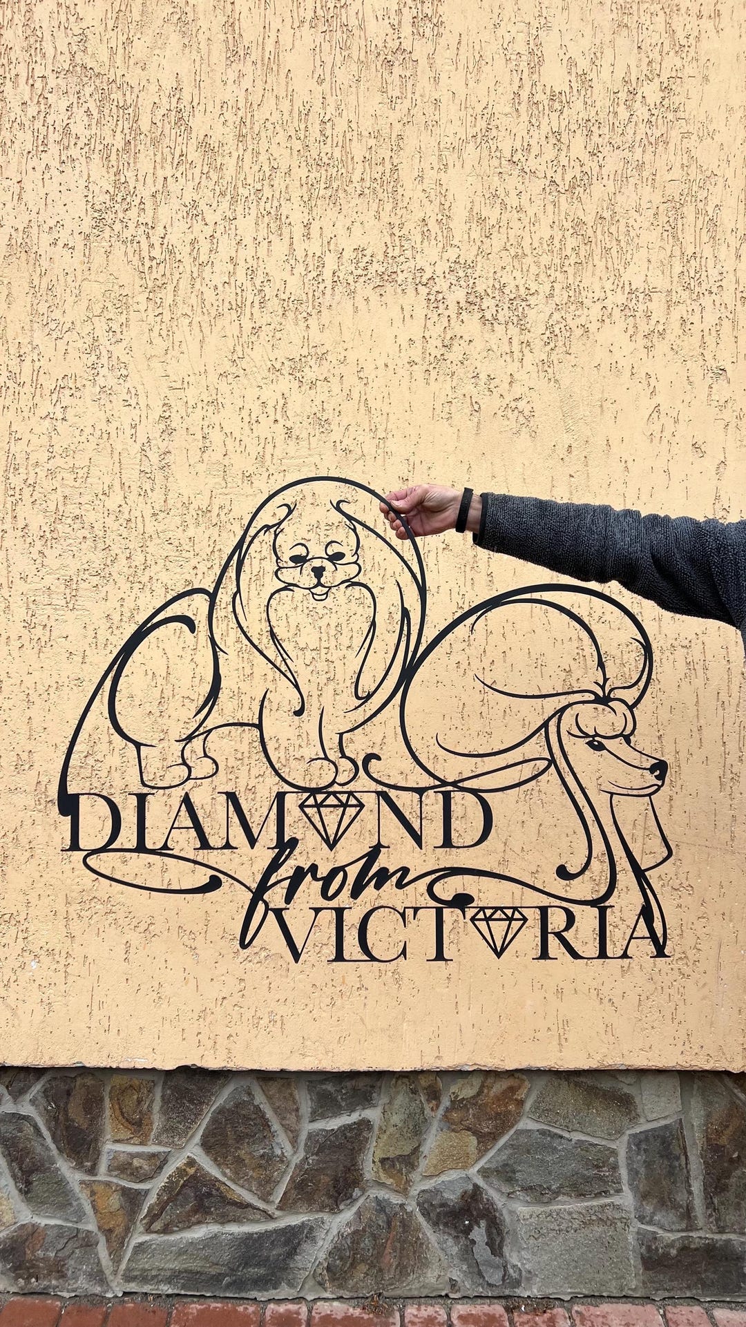 Custom Dog Kennel Logo Wall Sign - Personalized Metal or Wood Pet ...