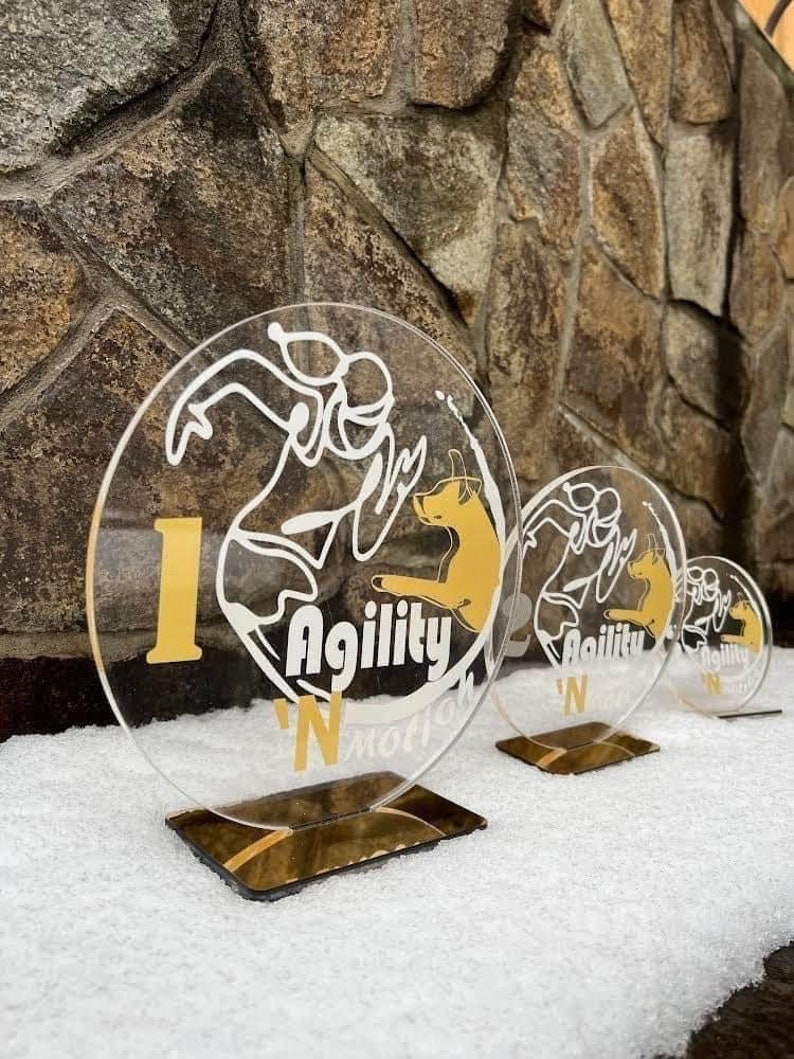 Custom Trophy Kennel Club Logo Wooden Metal Acrylic Art Gift Decor ...