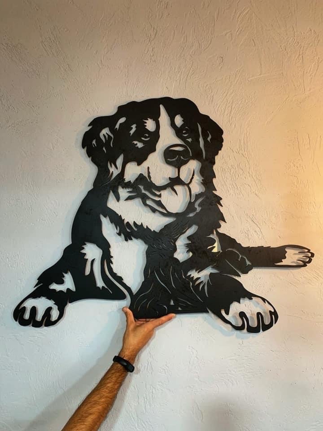 Custom Wall Art Decor Dog Bernese Mountain Dog Sennenhund Kennel Logo ...