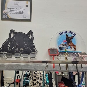 Petstylist Grooming Gift Beauty Salon Decor Hair Scissors Holder Barber ...